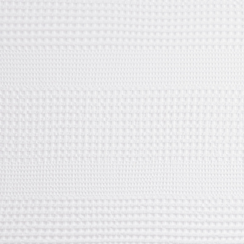 Latitude Run® Super Waffle Textured Solid Shower Curtain | Wayfair